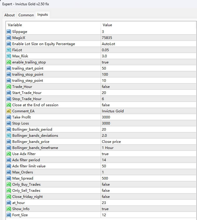 EA Invictus Gold MT4 v2.5 fix - 无广告 - 2024-03-01 | 非与或