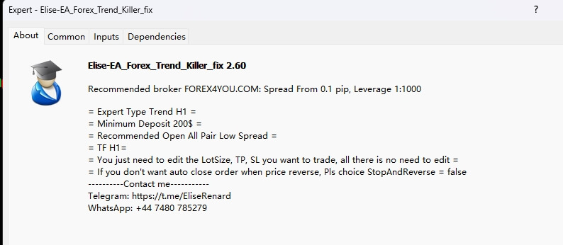 Elise-EA_Forex_Trend_Killer_fix - 无广告 - 2024-03-18 | 非与或