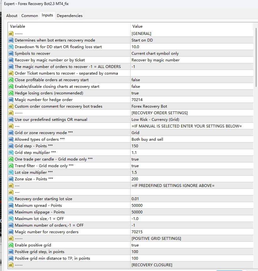 Forex Recovery Bot2.3 MT4_fix - 无广告 - 2024-07-16 - 根据我收集到的信息，Forex ...
